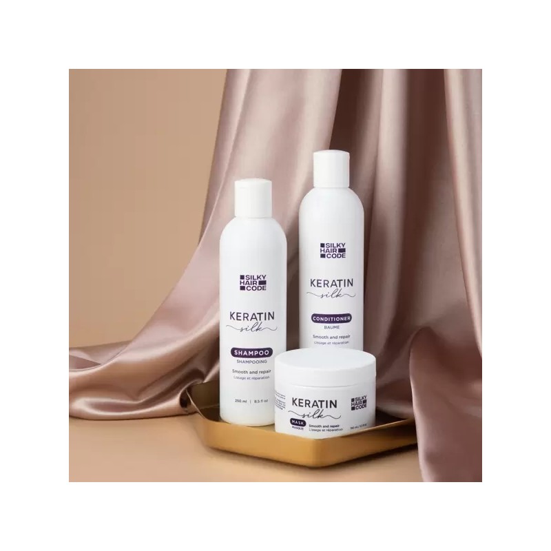 KERATIN SILK set cu efect intens reparator pentru structura părului ...